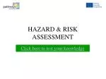 PPT - Multi-hazard risk assessment and risk evaluation PowerPoint ...