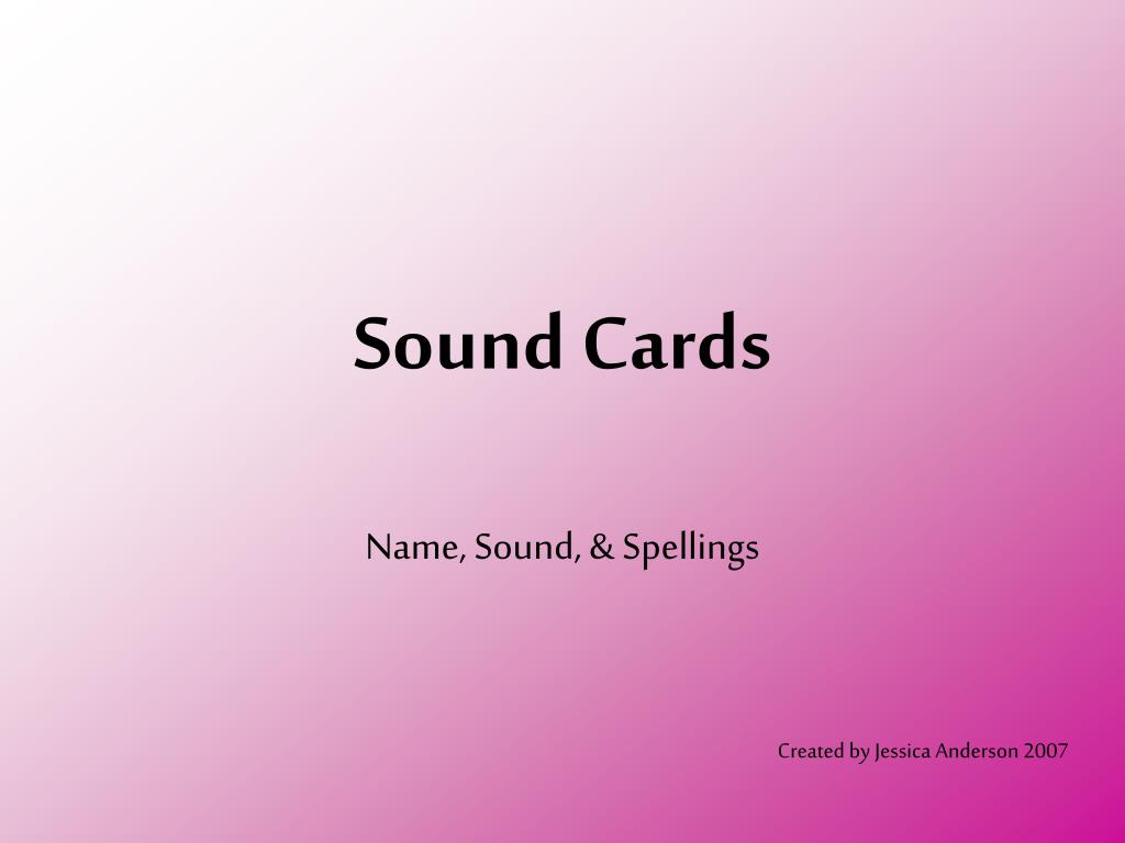 PPT - Sound Cards PowerPoint Presentation, free download - ID:4862277