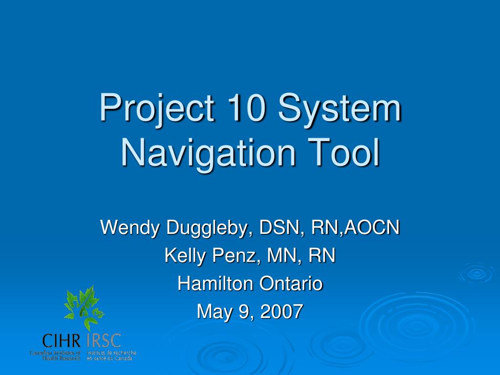 PPT - System Navigation Tool for Rural Palliative Care - Development ...