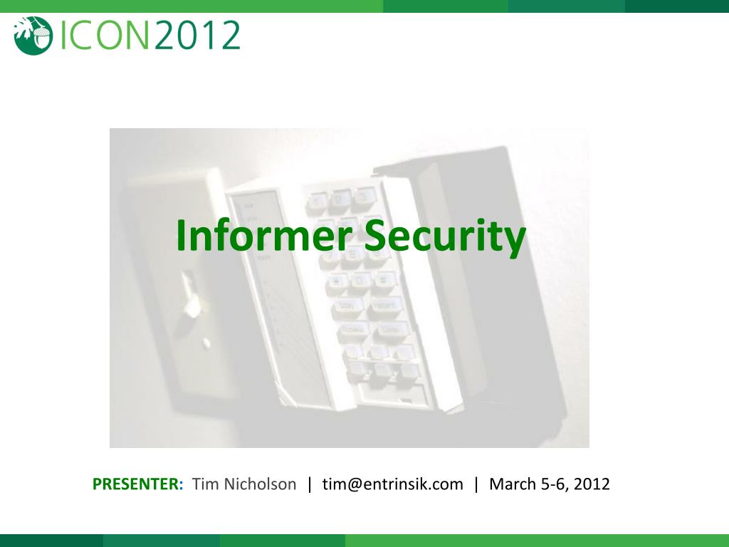 PPT - Informer Security PowerPoint Presentation, free download - ID:4863429