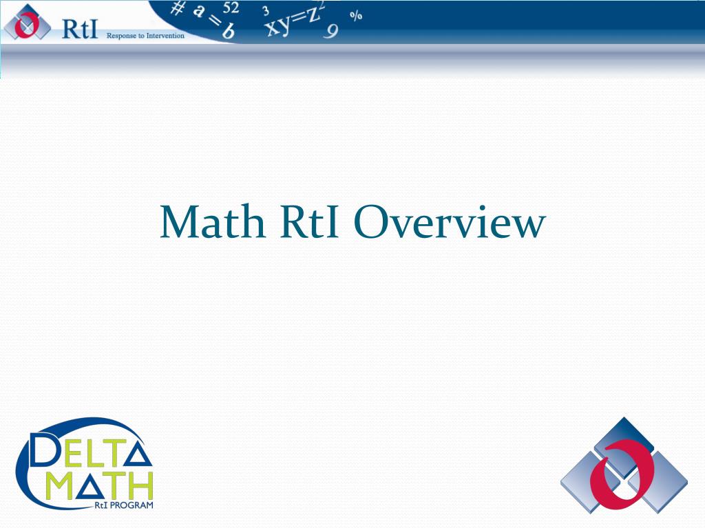 PPT - Math RtI Overview PowerPoint Presentation, free download - ID:4863919
