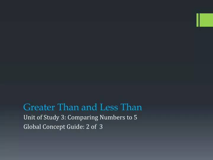 PPT Greater Than And Less Than PowerPoint Presentation Free Download