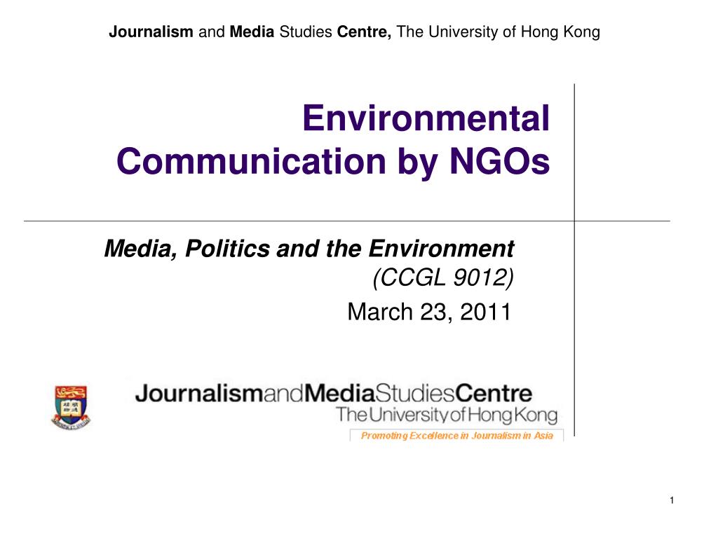 PPT - Environmental Communication by NGOs PowerPoint Presentation, free ...
