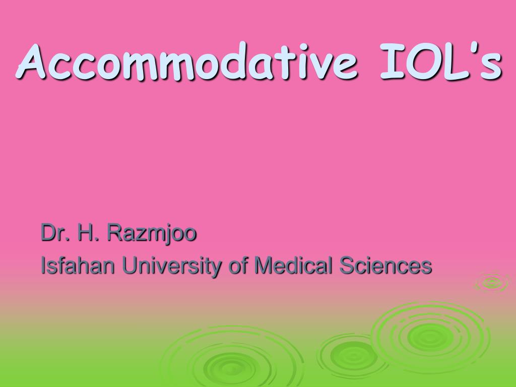 PPT - Accommodative IOL’s PowerPoint Presentation, free download - ID ...