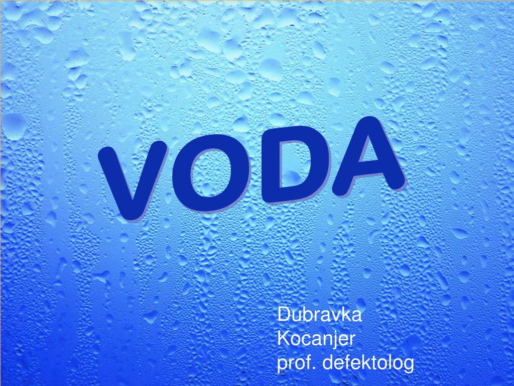 PPT - VODA PowerPoint Presentation, free download - ID:4869814