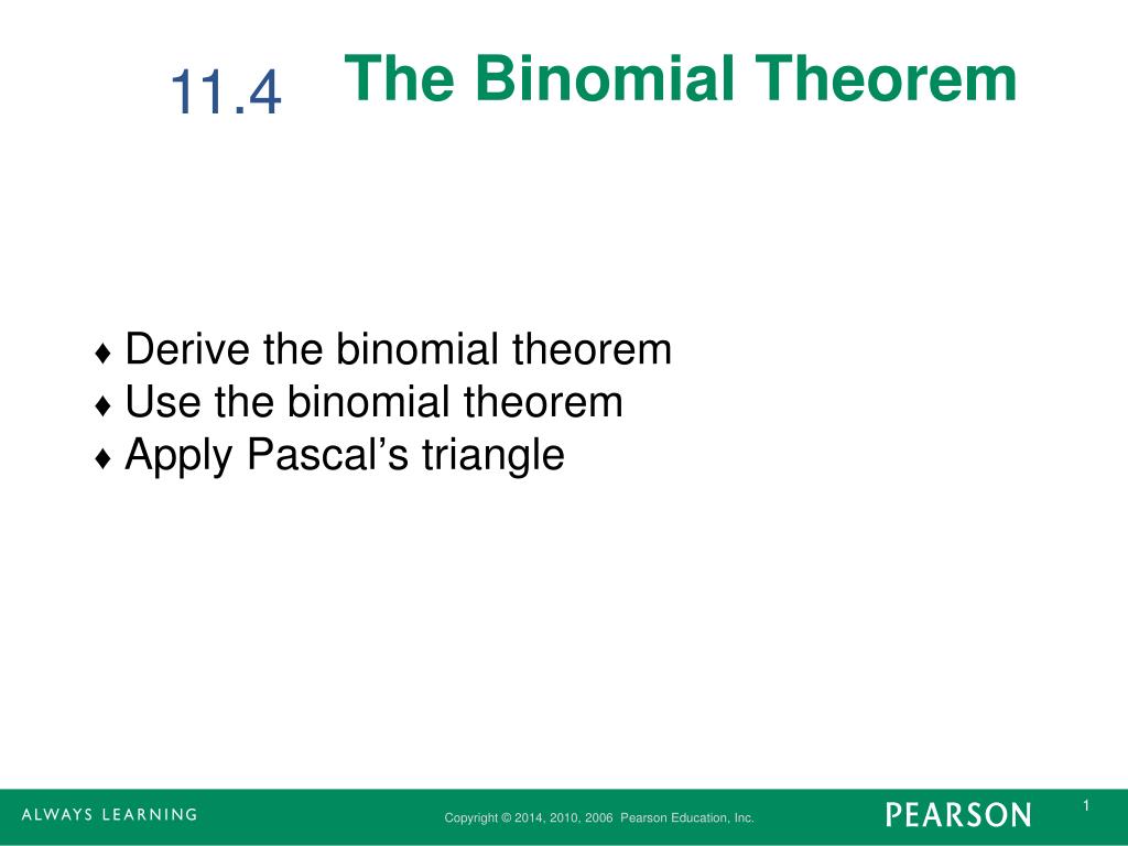 PPT - The Binomial Theorem PowerPoint Presentation, free download - ID ...