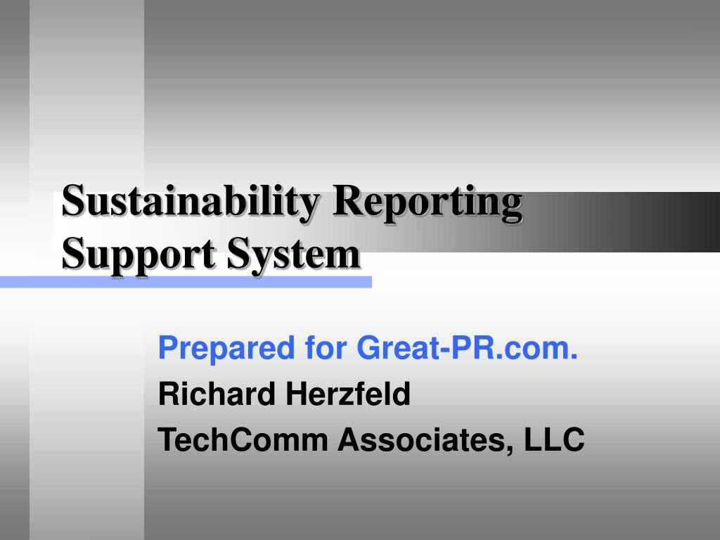 PPT - Comprehensive NGO Sustainability Reporting Support System ...