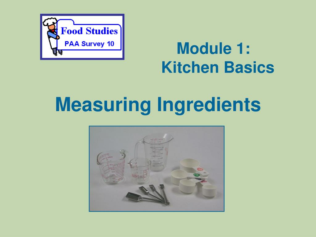 PPT - Measuring Ingredients PowerPoint Presentation, free download - ID ...