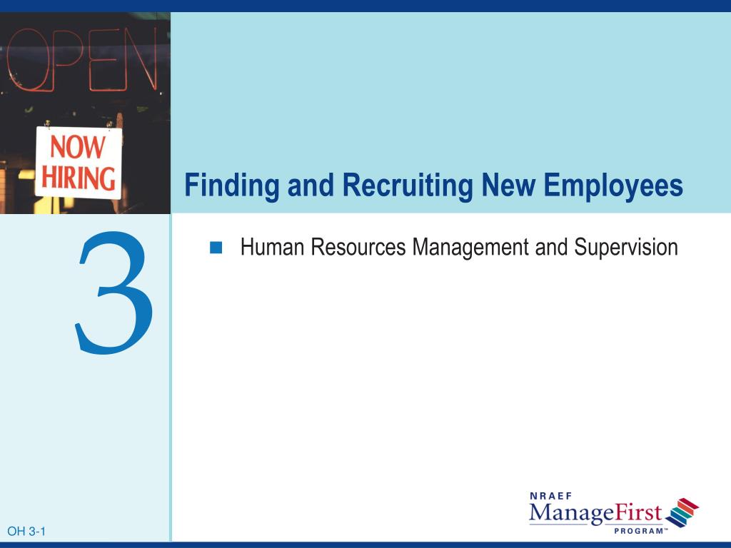 PPT - Finding and Recruiting New Employees PowerPoint Presentation ...