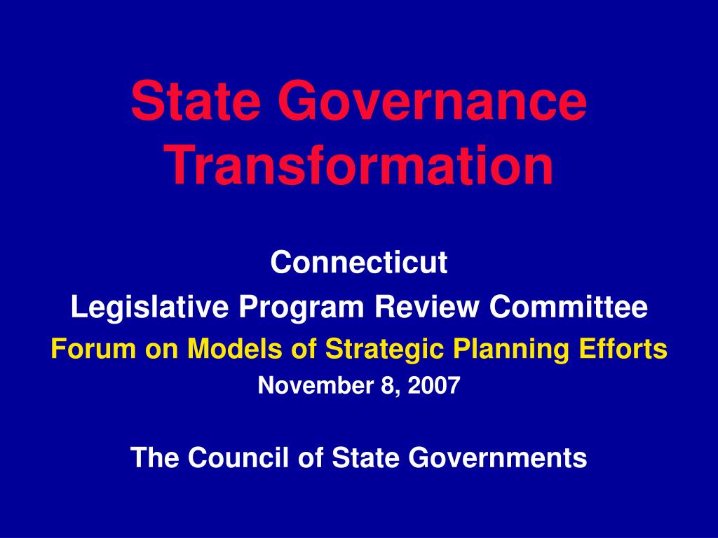PPT - State Governance Transformation PowerPoint Presentation, free ...