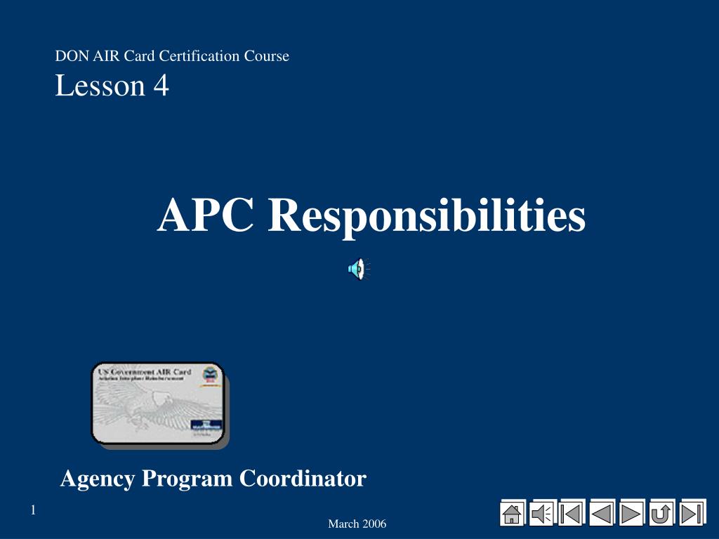 PPT - APC Responsibilities PowerPoint Presentation, free download - ID ...