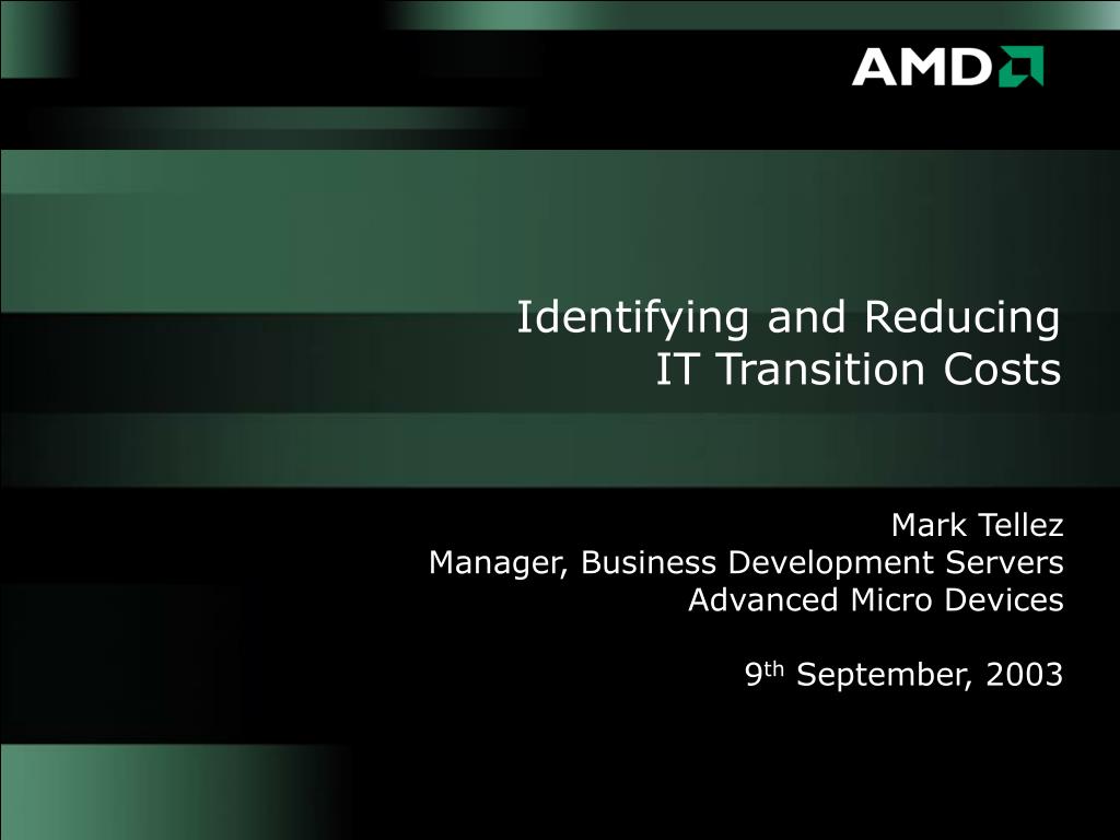 PPT - Reducing IT Transition Costs: Strategies for Efficient Upgrades ...