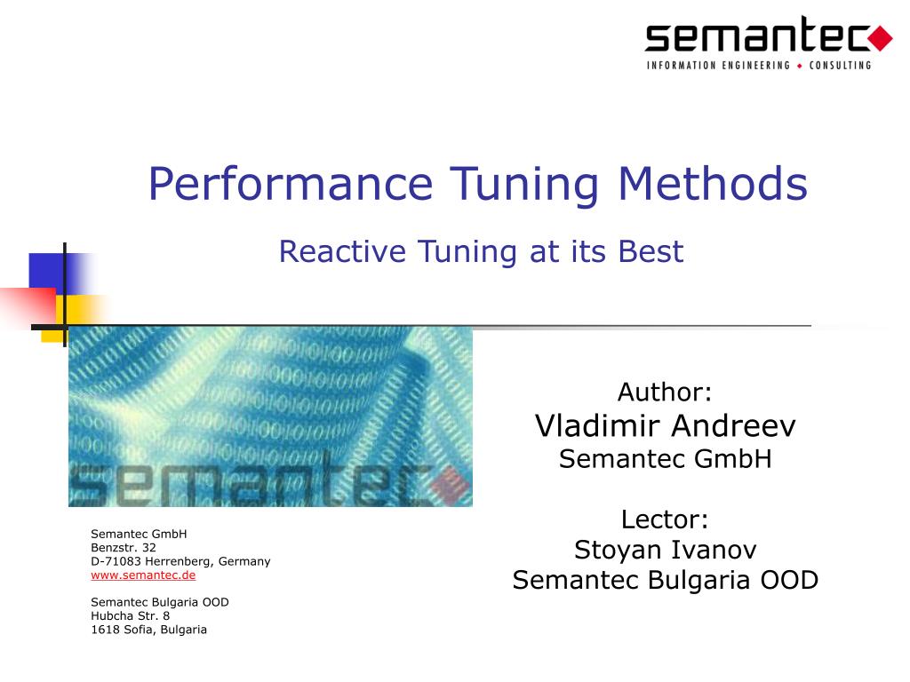 PPT - Performance Tuning Methods PowerPoint Presentation, free download ...
