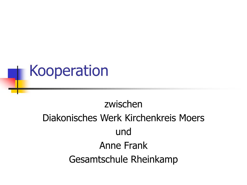 PPT - Kooperation PowerPoint Presentation, free download - ID:4881540
