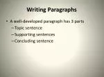 PPT - Writing Effective Paragraphs PowerPoint Presentation, free ...