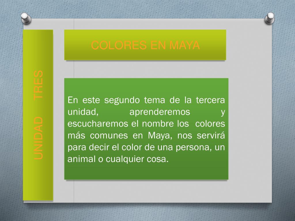 PPT - COLORES EN MAYA PowerPoint Presentation, free download - ID:4885528