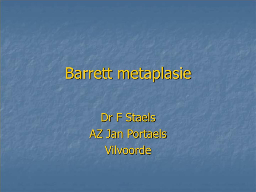 PPT - Barrett metaplasie PowerPoint Presentation, free download - ID ...