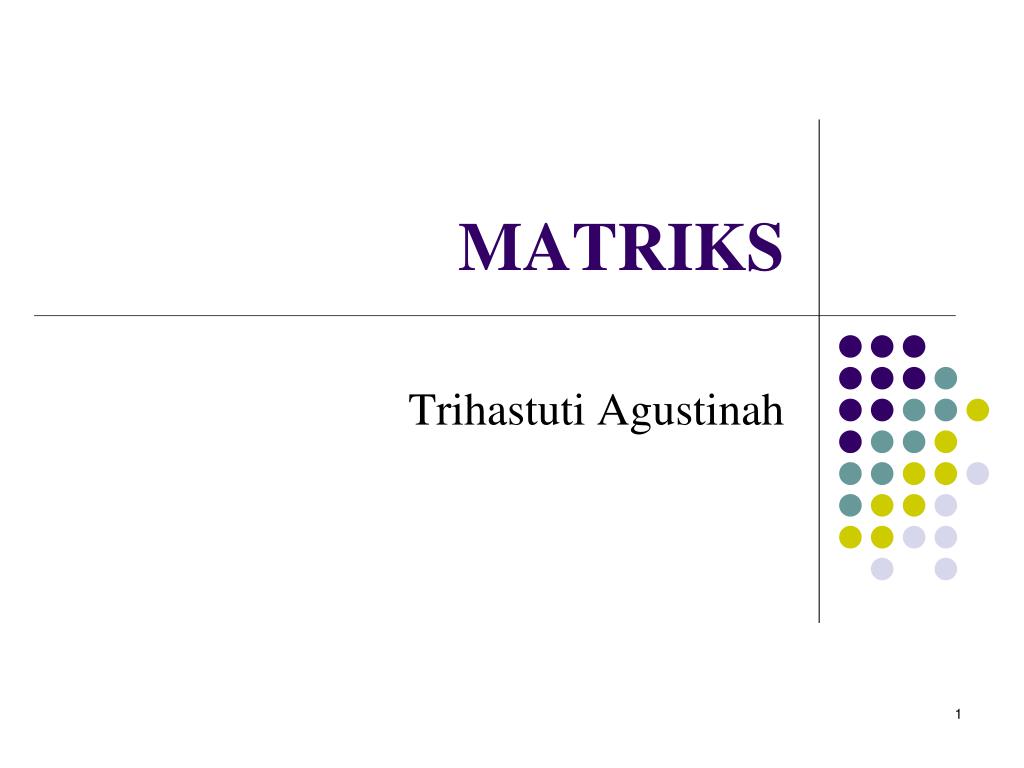 PPT - MATRIKS PowerPoint Presentation, free download - ID:4888357