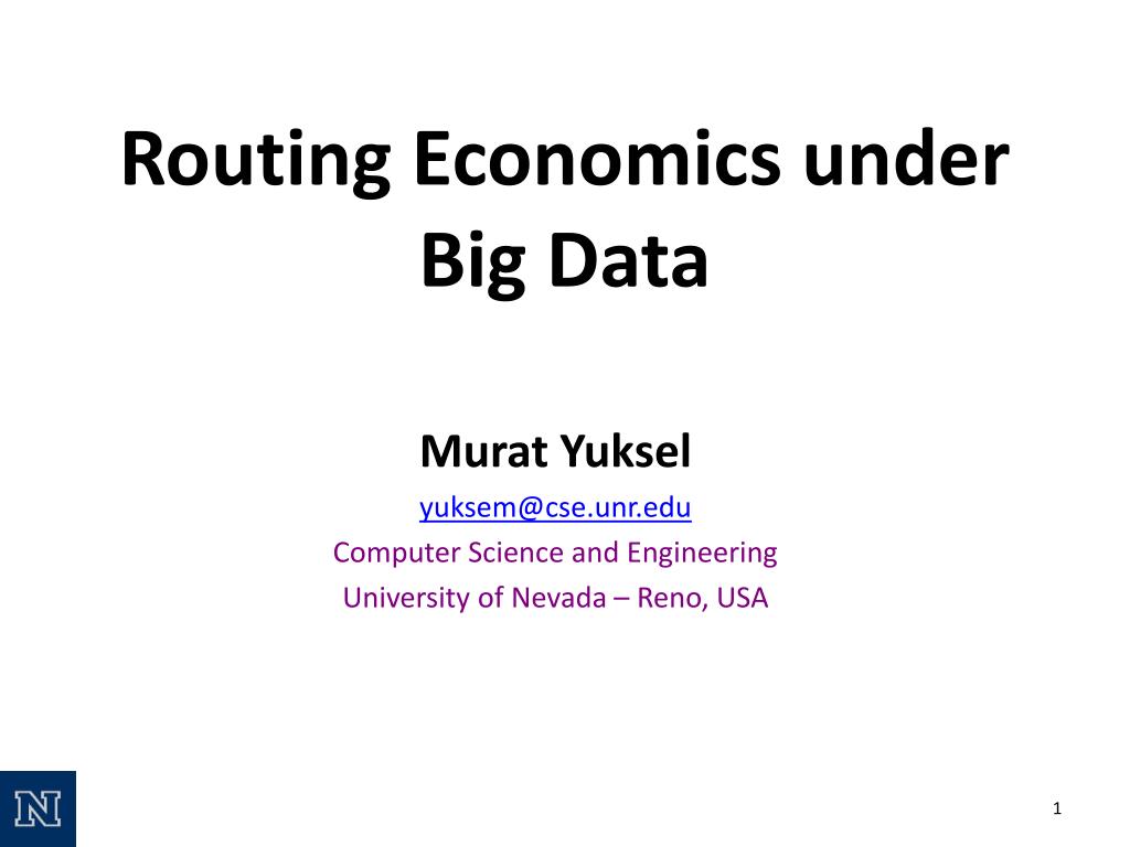 PPT - Routing Economics under Big Data PowerPoint Presentation, free ...