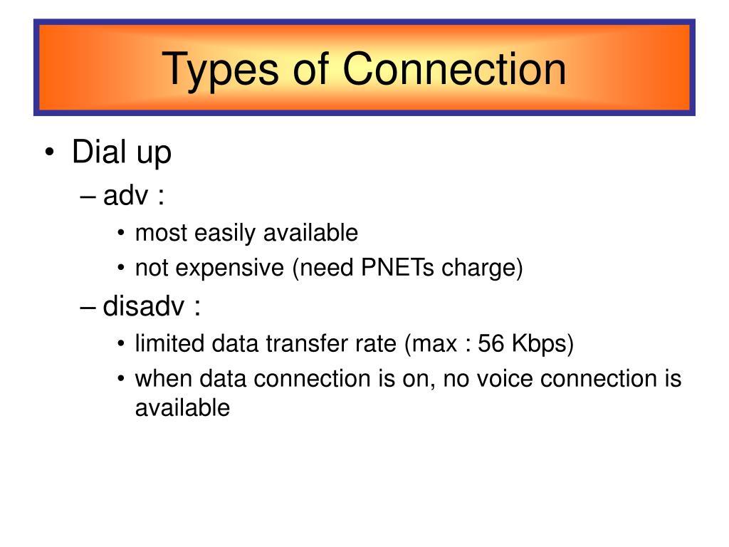 PPT - Types of Connection PowerPoint Presentation, free download - ID ...