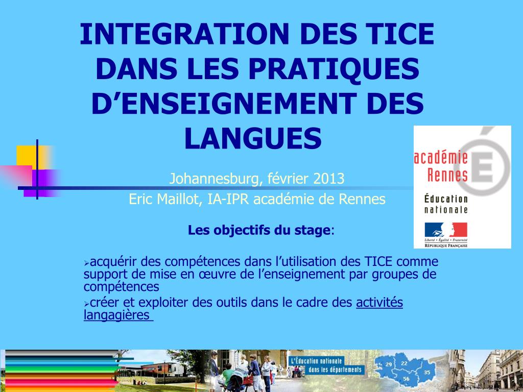 PPT - Les objectifs du stage : PowerPoint Presentation, free download ...
