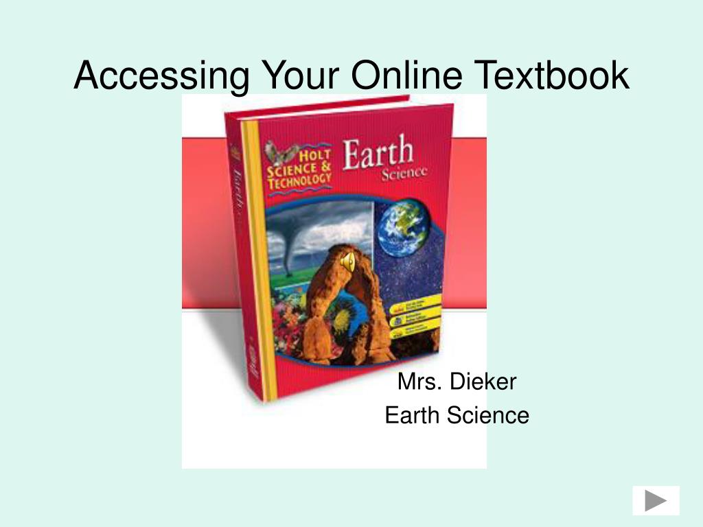PPT - Accessing Your Online Textbook PowerPoint Presentation, free ...