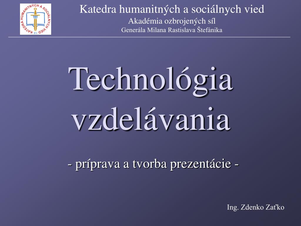 PPT - Technológia vzdelávania PowerPoint Presentation, free download ...