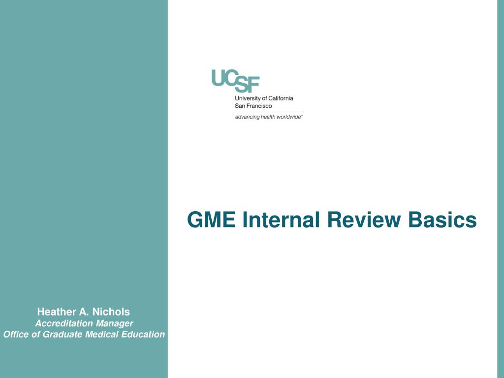 PPT - GME Internal Review Basics PowerPoint Presentation, free download ...