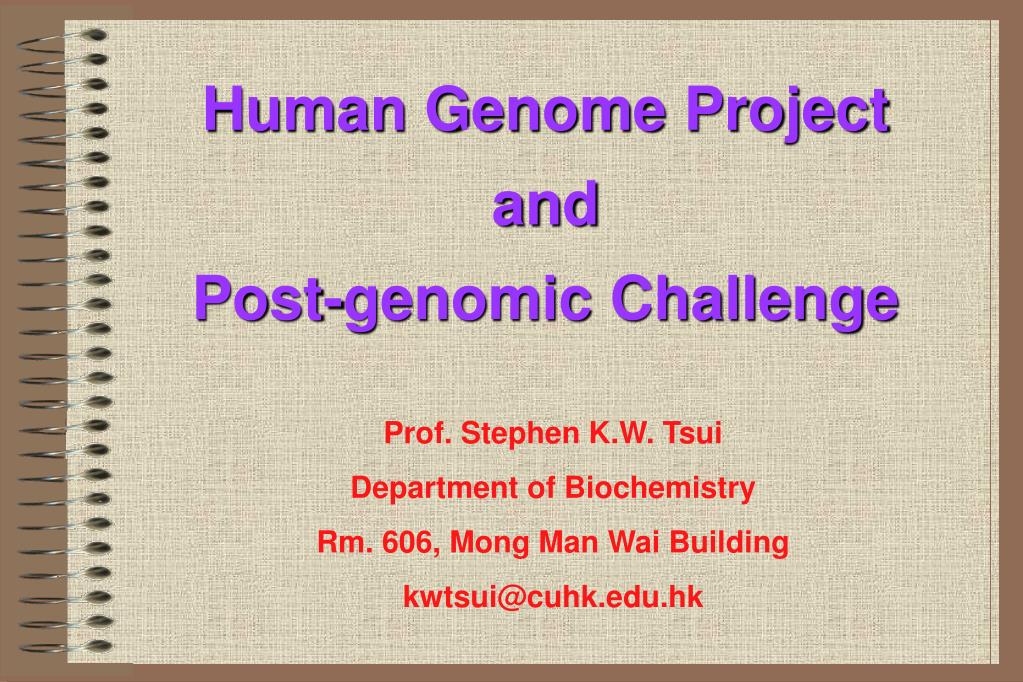PPT - Human Genome Project and Post-genomic Challenge PowerPoint ...