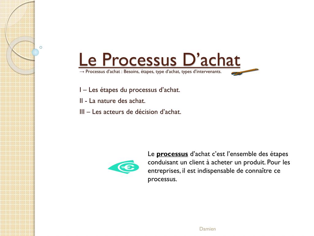 PPT - Le Processus D’achat PowerPoint Presentation, free download - ID ...