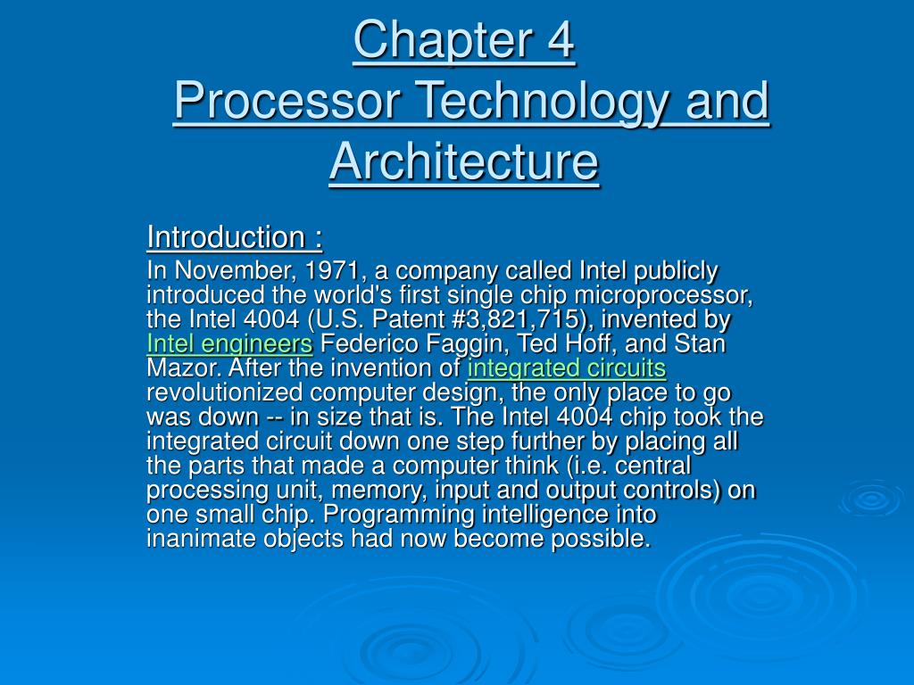 PPT - Chapter 4 Processor Technology and Architecture PowerPoint Presentation - ID:4902412