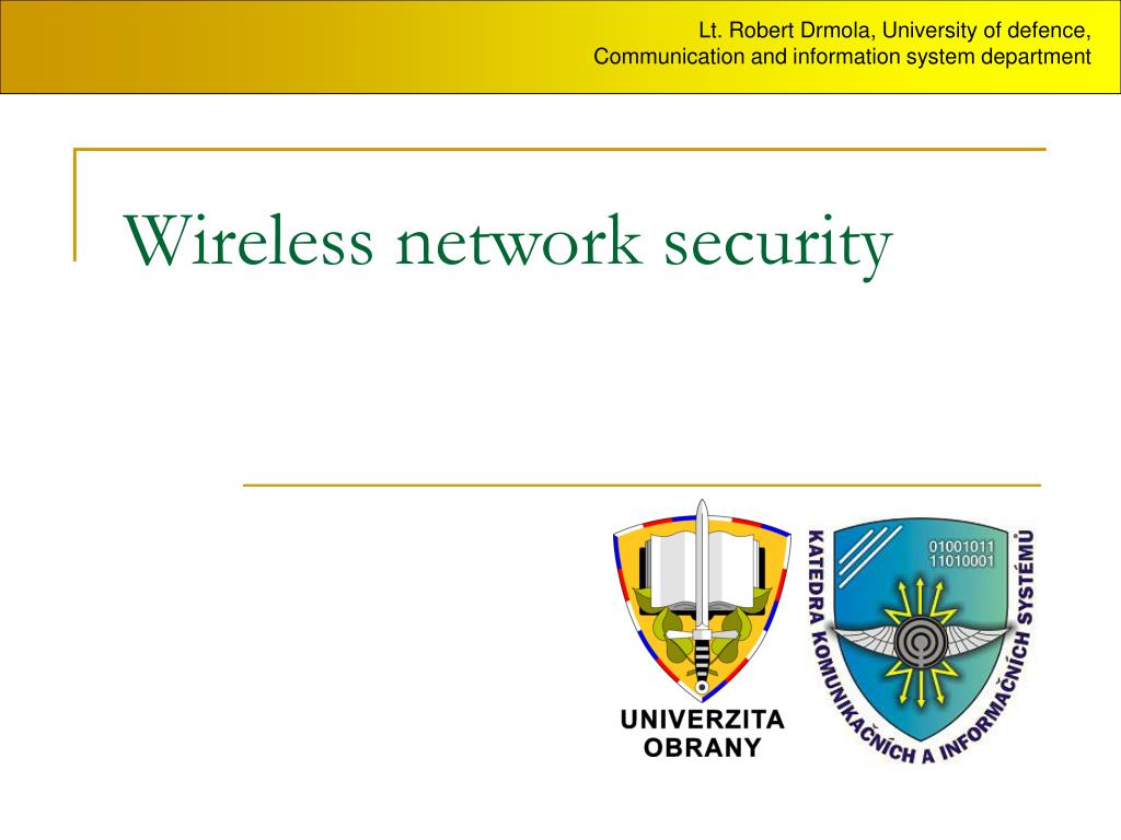 PPT - Wireless network security PowerPoint Presentation, free download ...