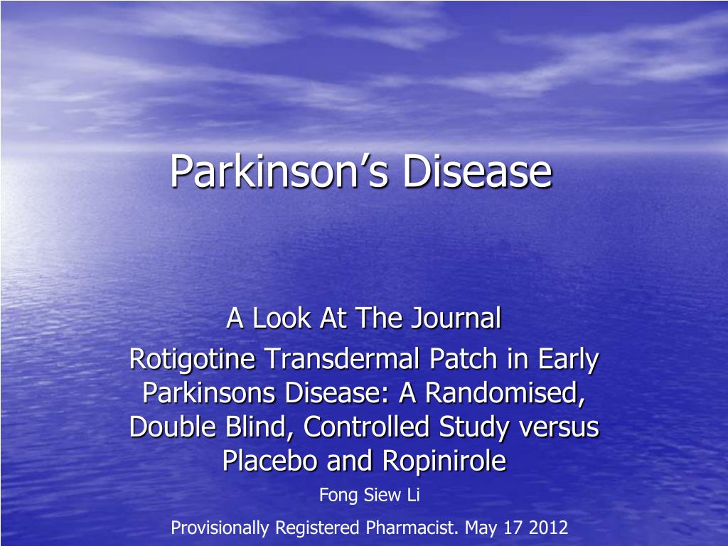 PPT - Parkinson’s Disease PowerPoint Presentation, free download - ID ...