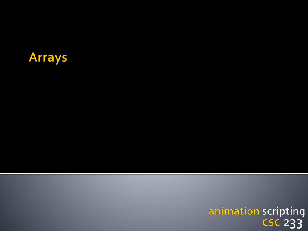 PPT - Arrays PowerPoint Presentation, free download - ID:4912940