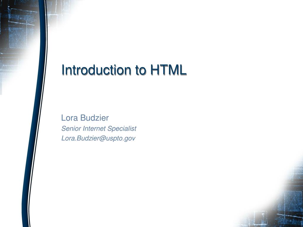 PPT - Introduction to HTML PowerPoint Presentation, free download - ID ...
