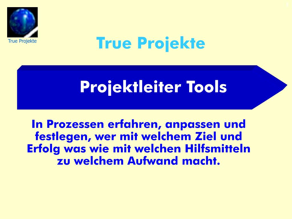 PPT - Projektleiter Tools PowerPoint Presentation, free download - ID ...
