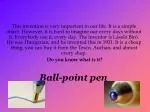 PPT - Ball Pen PowerPoint Presentation, free download - ID:7708106