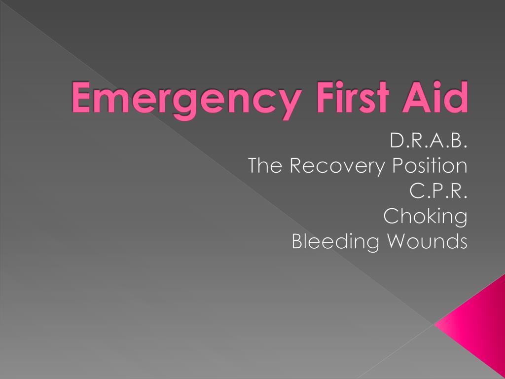 PPT - Emergency First Aid PowerPoint Presentation, free download - ID ...