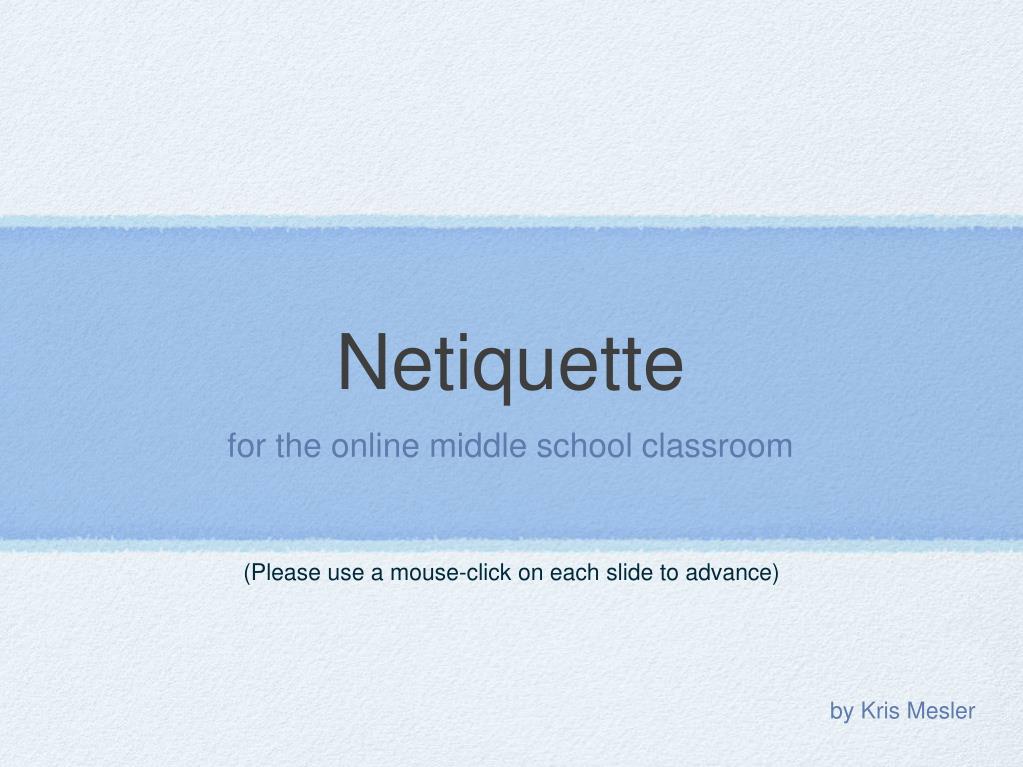 PPT - Netiquette PowerPoint Presentation, free download - ID:4923546