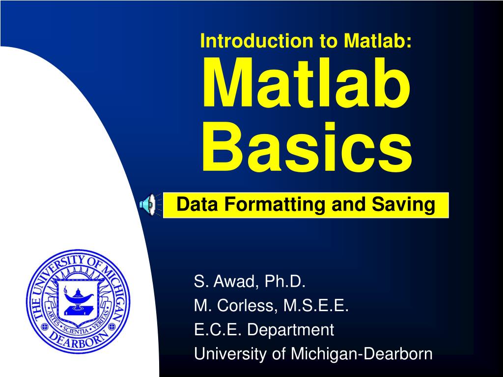 PPT - Matlab Basics PowerPoint Presentation, free download - ID:4925438