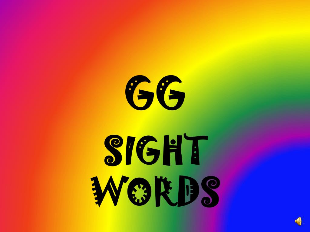 PPT - SIGHT WORDS PowerPoint Presentation, free download - ID:4926072
