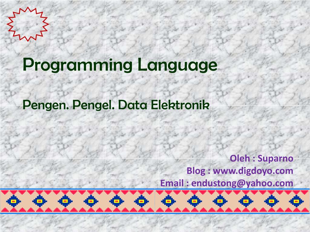 PPT - Programming Language PowerPoint Presentation, free download - ID ...