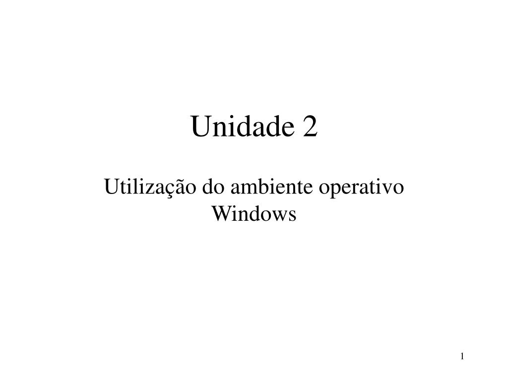 PPT - Unidade 2 PowerPoint Presentation, free download - ID:4928570