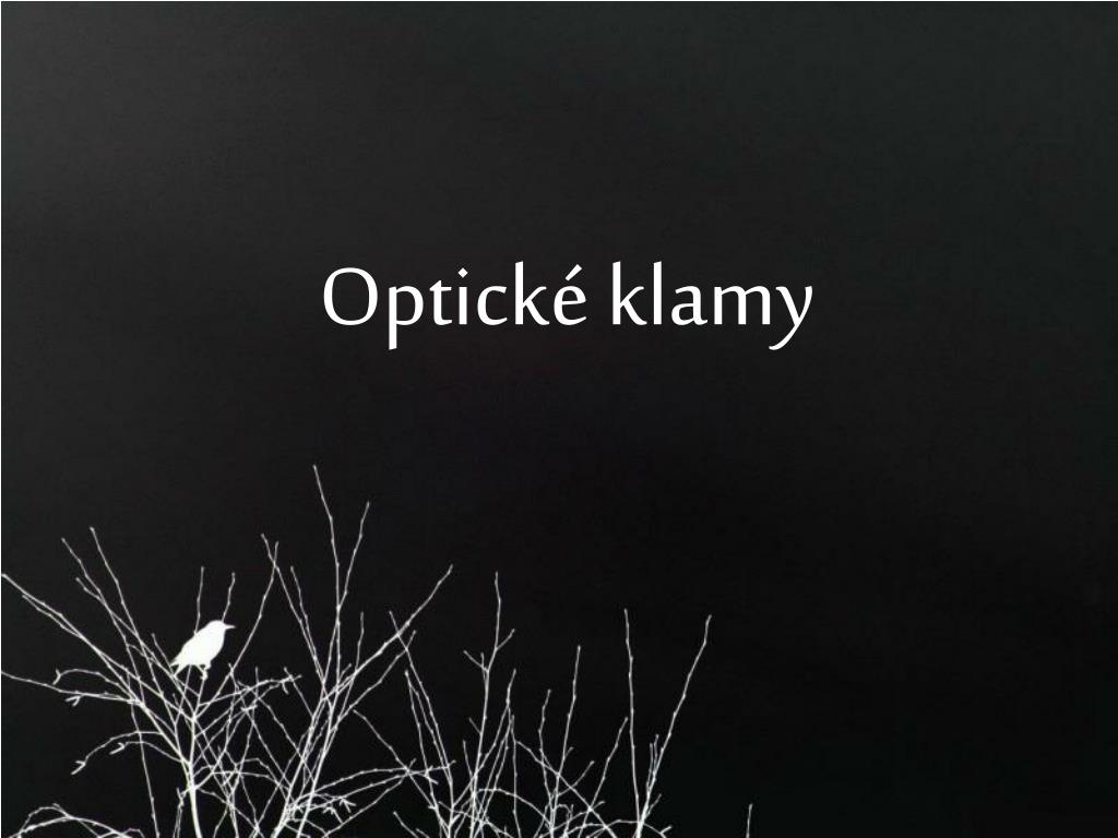 PPT - Optické klamy PowerPoint Presentation, free download - ID:4929976