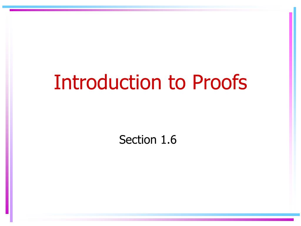 PPT - Introduction to Proofs PowerPoint Presentation, free download ...
