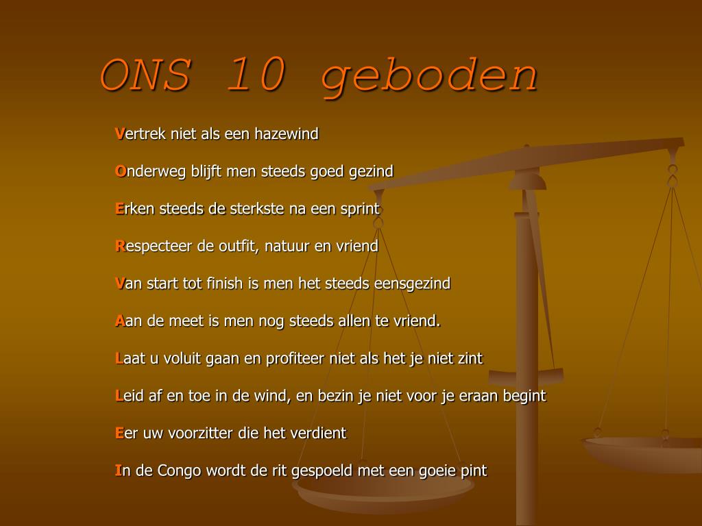 PPT - ONS 10 geboden PowerPoint Presentation, free download - ID:4930956