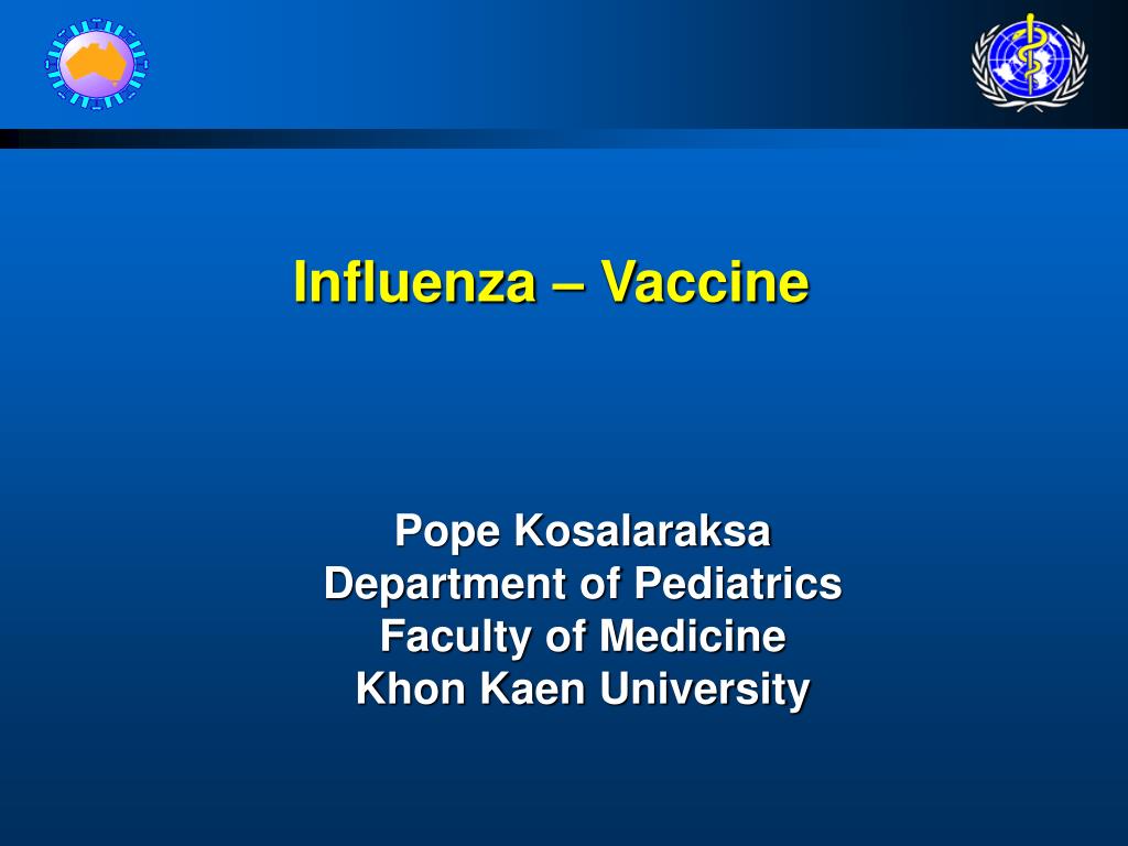 PPT - Influenza – Vaccine PowerPoint Presentation, free download - ID ...