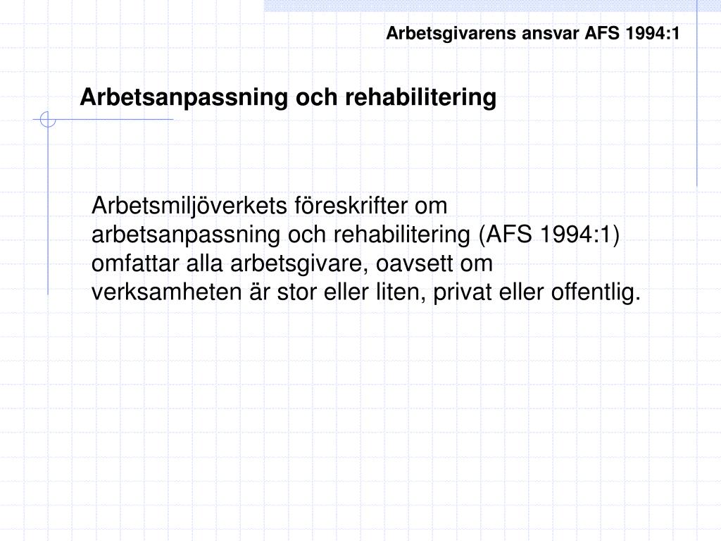 PPT - Arbetsanpassning och rehabilitering PowerPoint Presentation, free ...