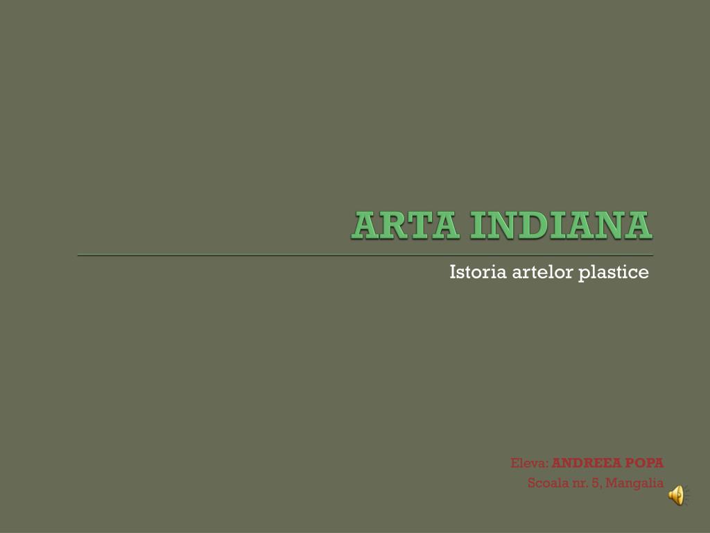 PPT - ARTA INDIANA PowerPoint Presentation, free download - ID:4934194