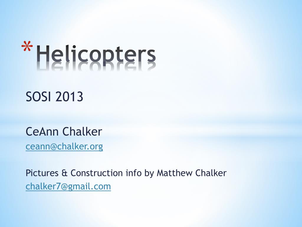 PPT - Helicopters PowerPoint Presentation, free download - ID:4936535